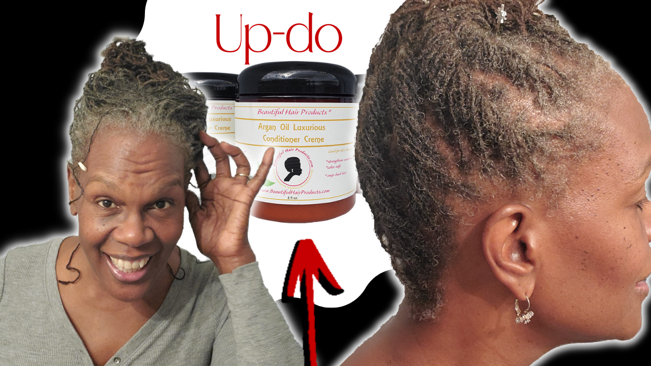 Video Tutorial - Sisterlocks Up-do Hairstyle for 4c hair – Beautiful ...